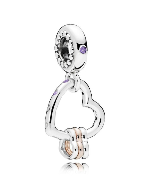 Charm de corazón Pandora P 925 circonita 1