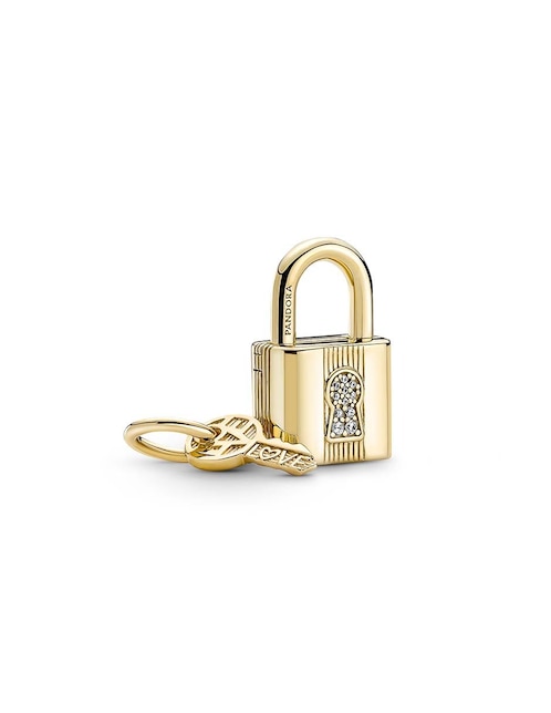 Charm Pandora de plata 14 K zirconia cúbica 1