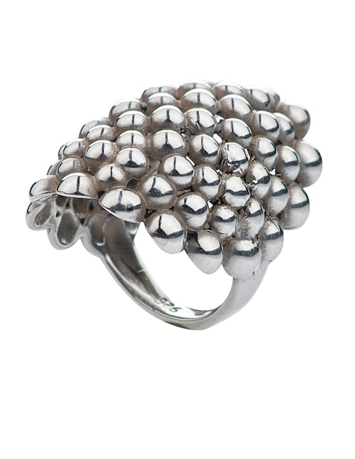 Anillo Mauricio Serrano Jewelry Molécula de plata brillante 1