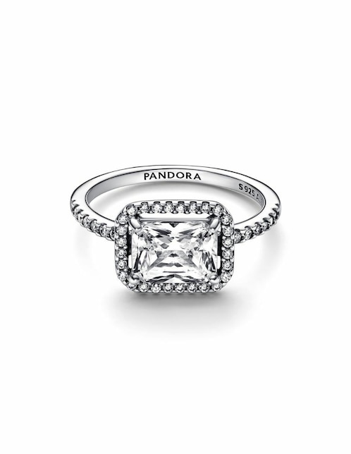 Anillo Pandora Timeless de plata zirconia cúbica brillante 2