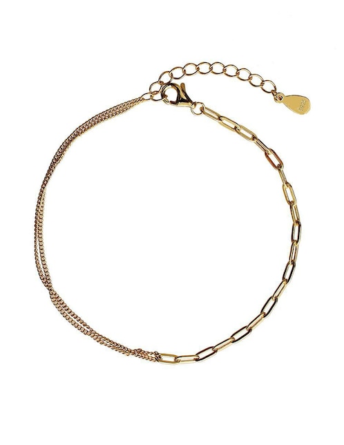 Pulsera Sofia Blum de plata con acabado baño de oro 1