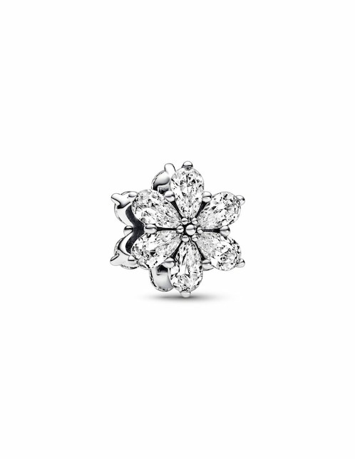 Charm de flor Pandora Timeless de plata zirconia cúbica 1