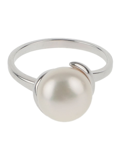 Anillo Mauricio Serrano Jewelry de plata perla brillante 1