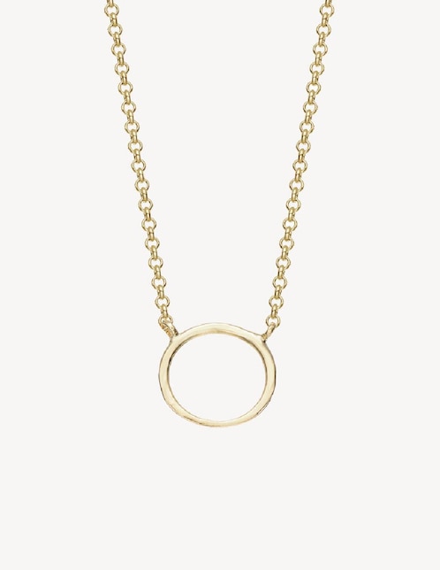 Collar circular Apodemia Humpback baño de oro18 k 1