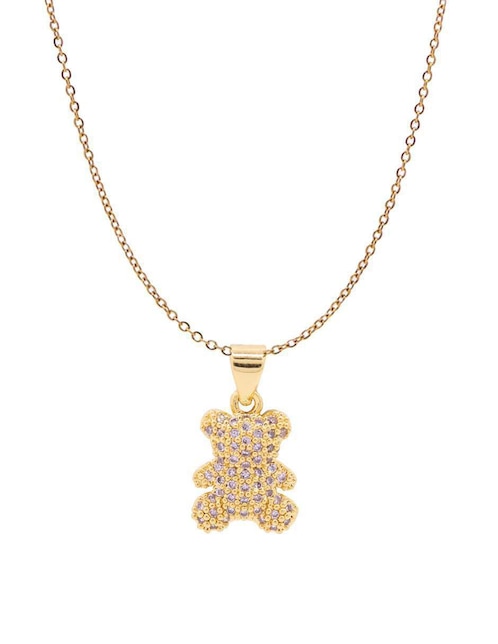 Collar con dije de oso Oro Angelus 1