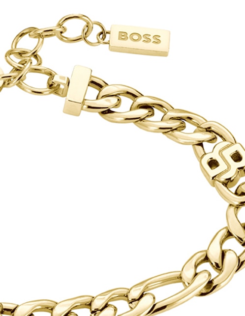 Brazalete Hugo Boss Double B Infinite con acabado liso 3