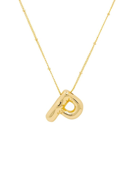 Collar de letra p Oro Angelus 1