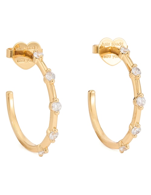 Aretes de aro circulares Kate Spade Hint Of Shimmer con acabado ...