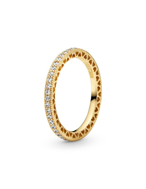 Anillo Pandora Signature de plata zirconia cúbica brillante 1