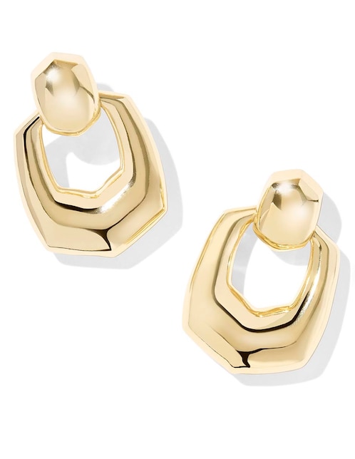 Arete corto Kendra Scott Otoño 1 14 K acabado pulido 1