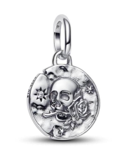 Charm de calavera Pandora Pandora ME de plata P 925 1