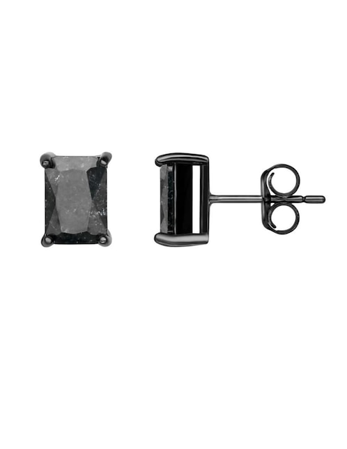 Broqueles rectangular Natalia Bojalil Luxury de plata P 925 con acabado ...