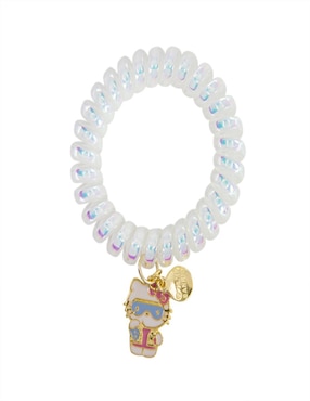 Pulsera Hello Kitty de dos tonos con acabado chapa de oro