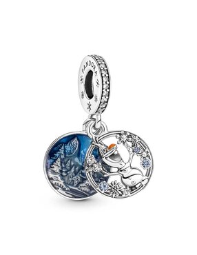 Charm irregular Pandora de plata zirconia cúbica