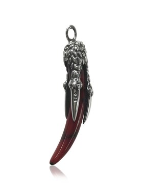 Colgante de colmillo Mauricio Serrano Jewelry de plata P925 coral