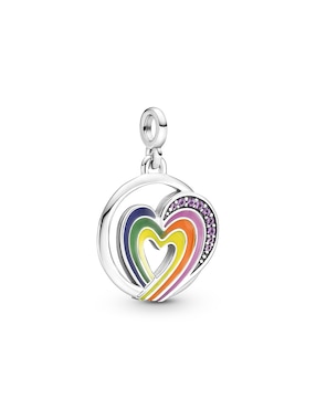 Charm de corazón Pandora Pandora me de plata P925 cristal