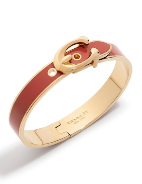 Pulsera Coach de aleación de metal con acabado esmaltado