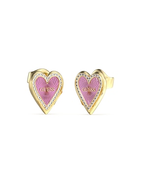 Broqueles de logo GUESS Love Me Tender cristal